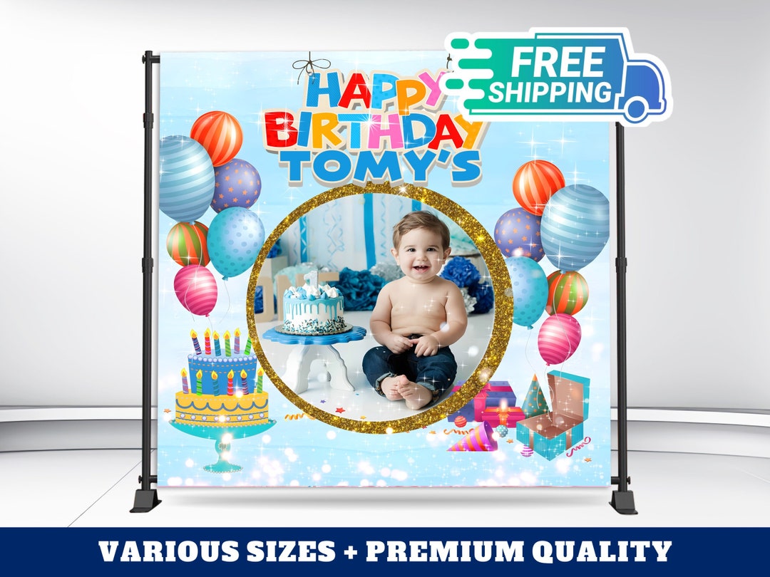 Baby Shower Backdrop, Baby Birthday Backdrop, Baby Shower Step and ...