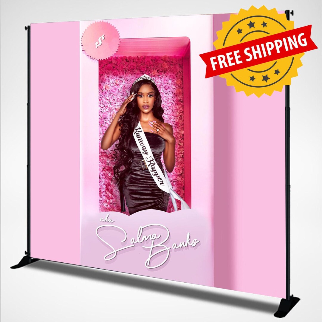 Custom Backdrop Banner | Complete Custom Design | Step and Repeat ...