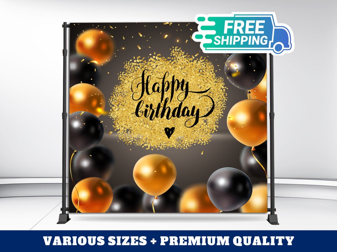 Custom Backdrop Banner | Complete Custom Design | Birthday Party Banner ...