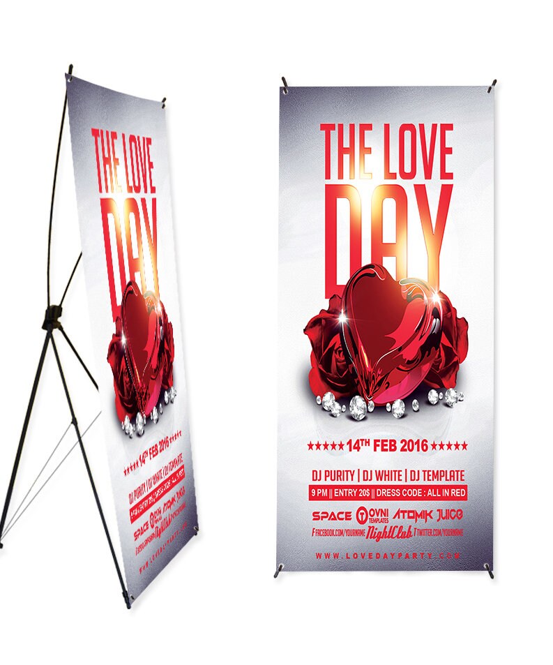 X Stand Banner. X - Frame Stand, Store Banner, Indoor Outdoor Banner ...
