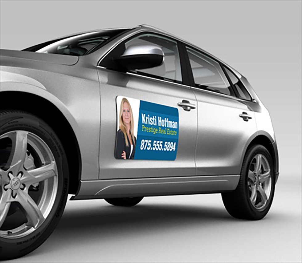 Custom Car Magnet Set of 2, Multi Size Custom Printed Auto Truck Car ...