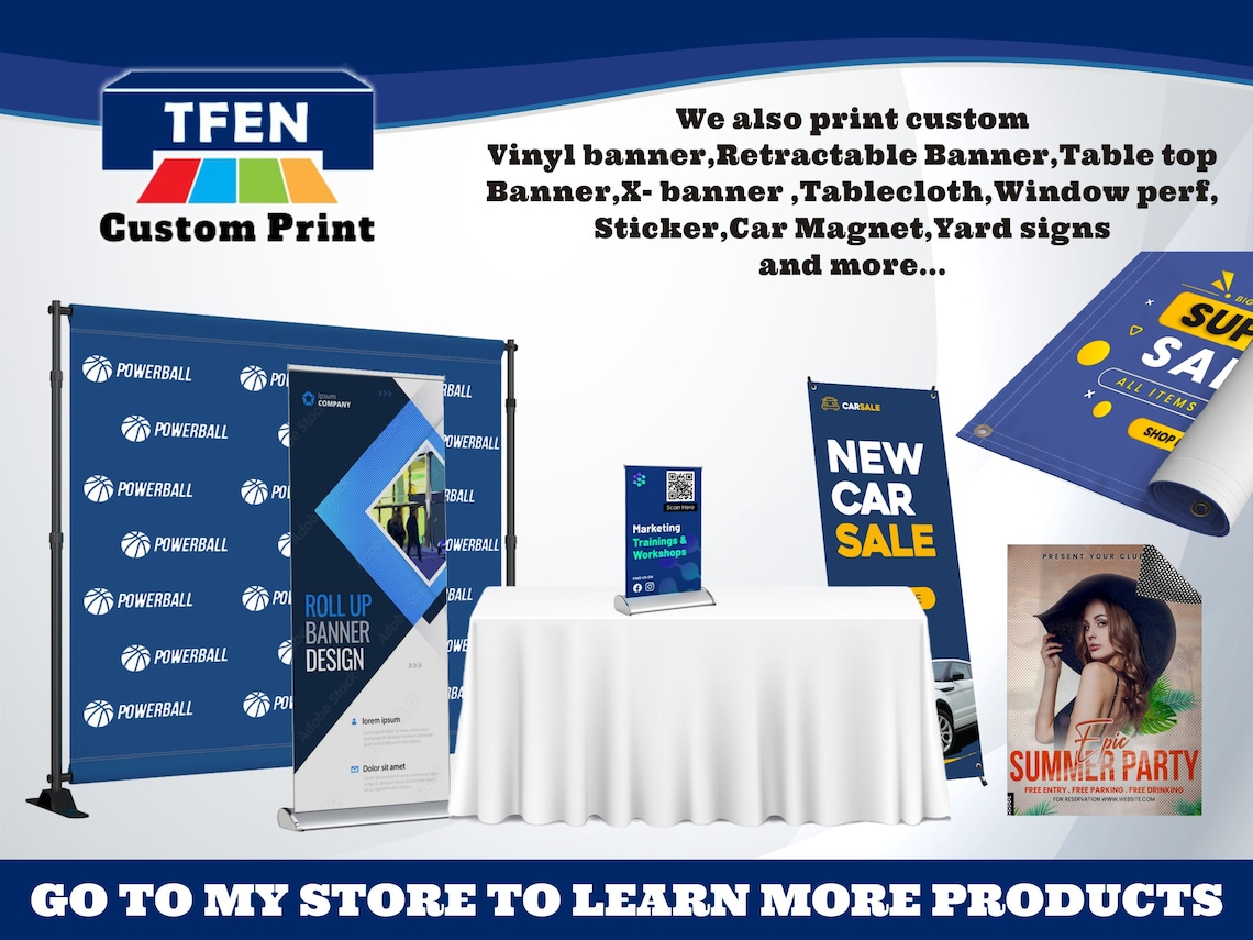 Custom Backdrop Banner Complete Custom Design Birthday Party Banner ...