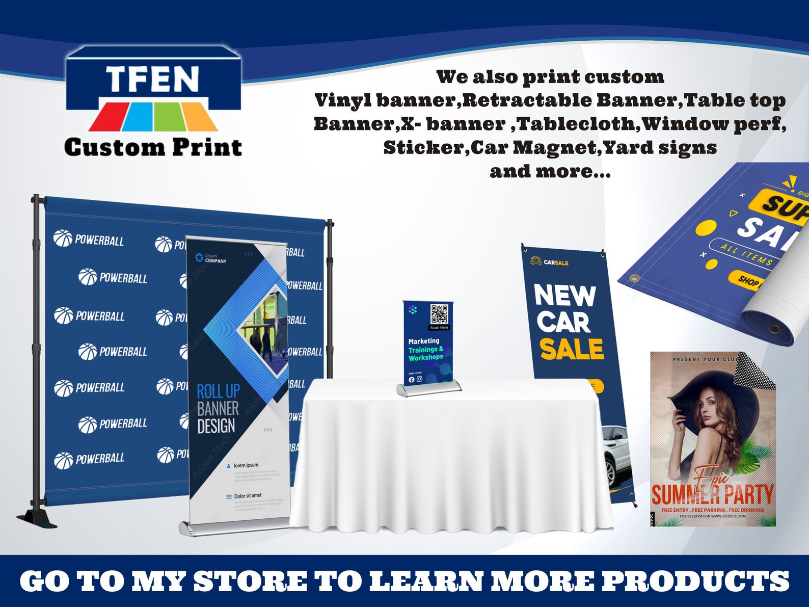 Custom Backdrop Banner | Complete Custom Design | Birthday Party Banner ...