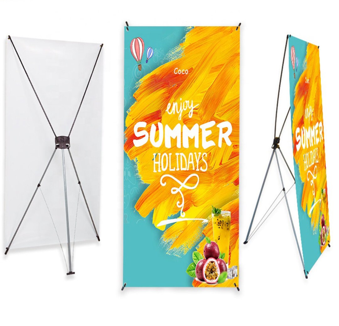 X Stand Banner. X - Frame Stand, Store Banner, Indoor Outdoor Banner ...