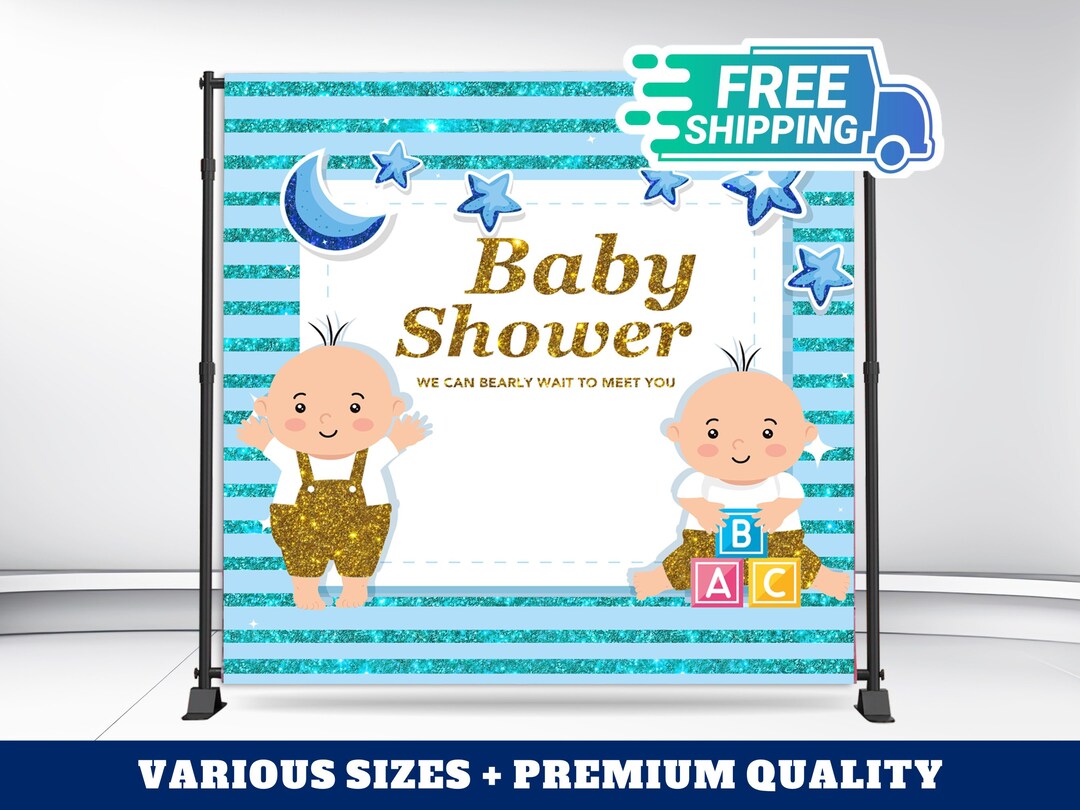 Baby Shower Backdrop, Birthday Backdrop, Baby Backdrop, Baby Shower ...
