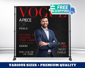 Custom Magazine Backdrop Magazine Cover Backdrop Custom Photo Birthday ...