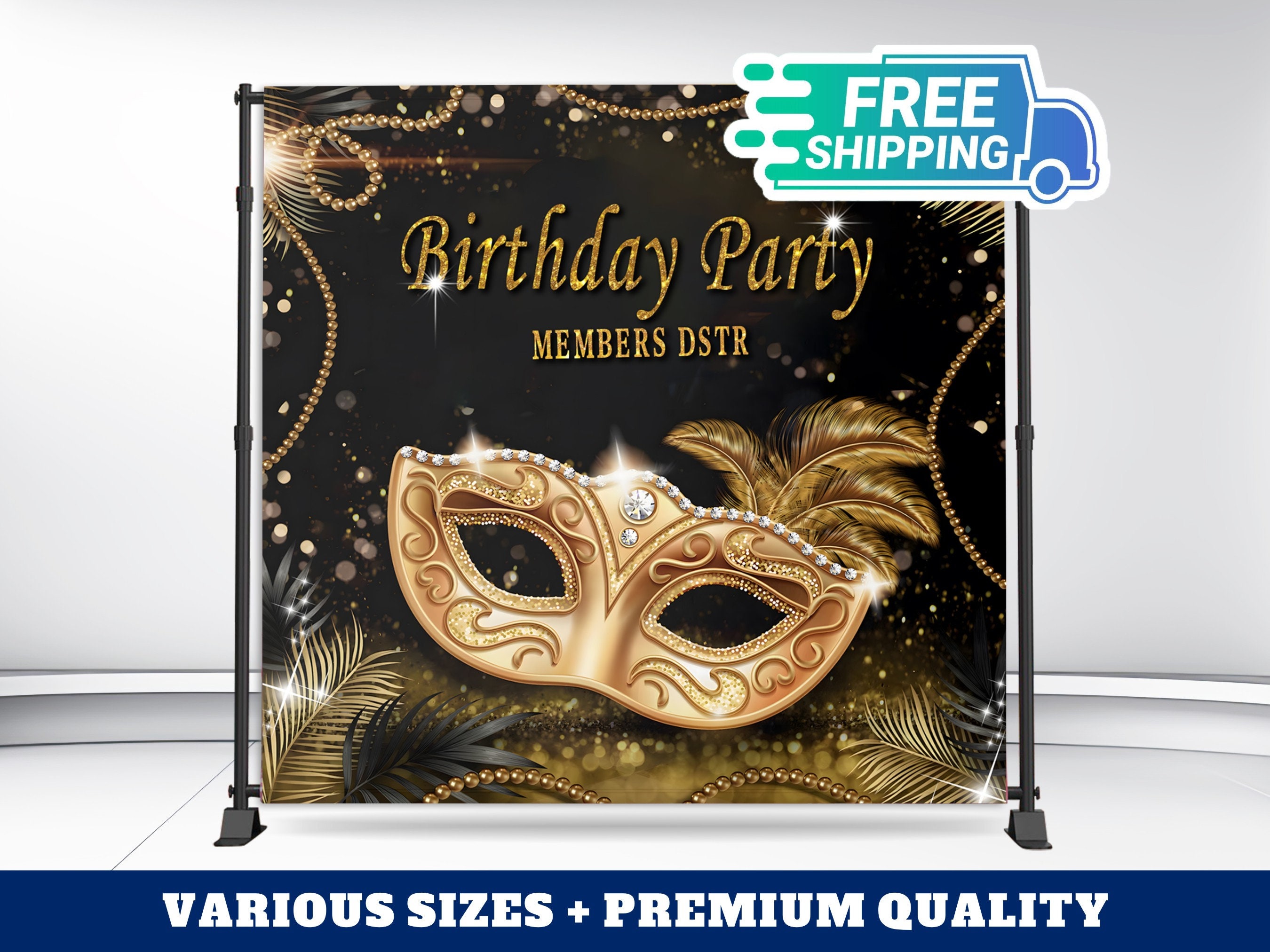 Custom Backdrop Banner Complete Custom Design Birthday Party Banner ...
