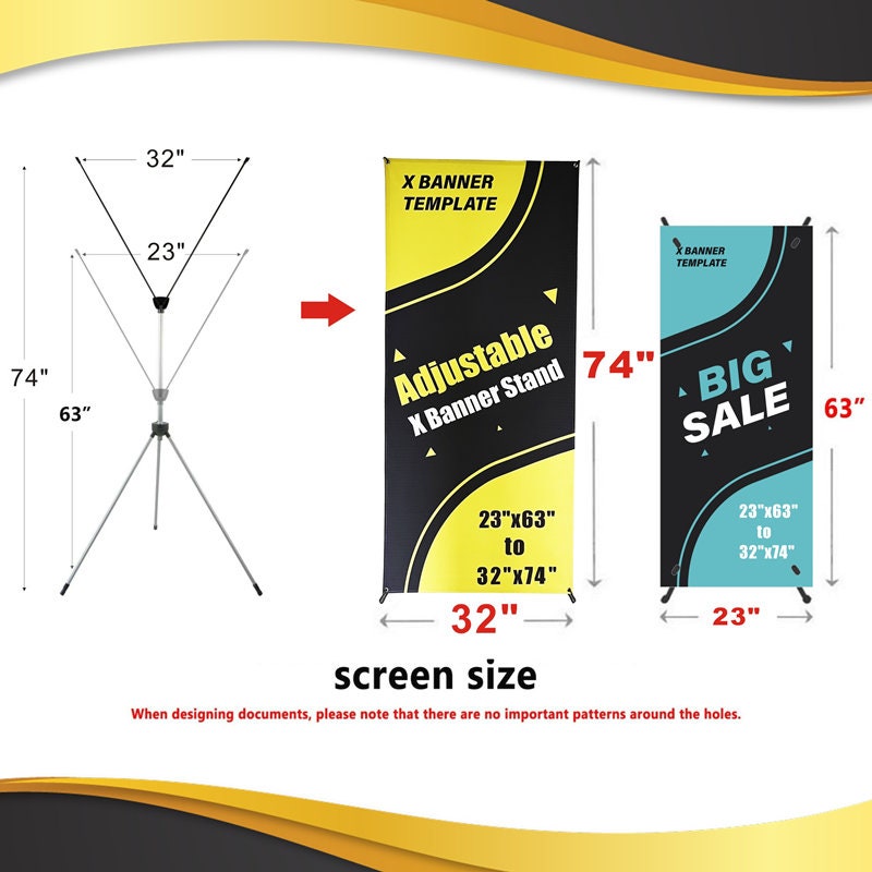 X Stand Banner ADJUSTABLE!!!, Custom Premium Adjustable X-frame Banner ...