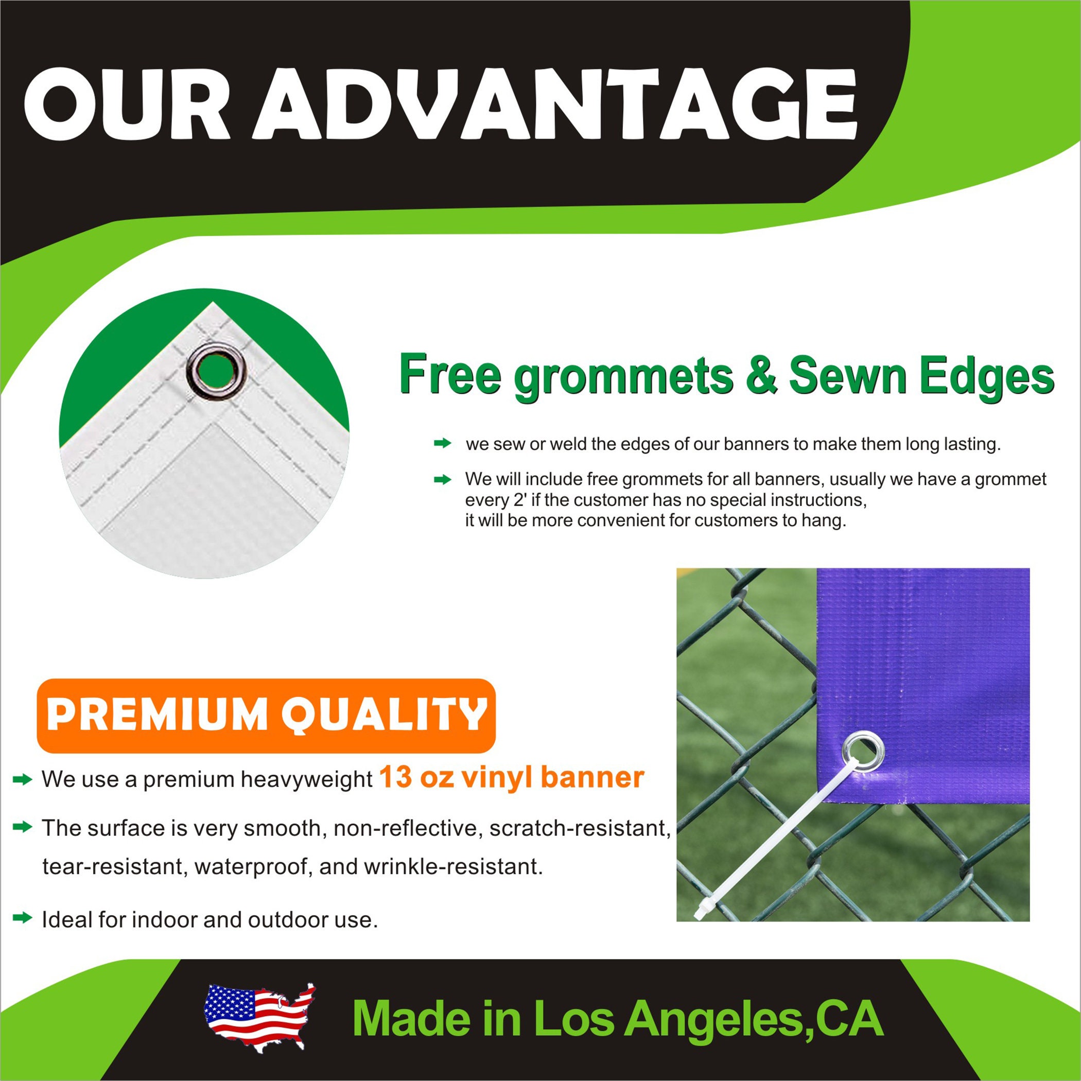 Custom Vinyl Banner, Full Color Personalized Design, Advertising, Event ...