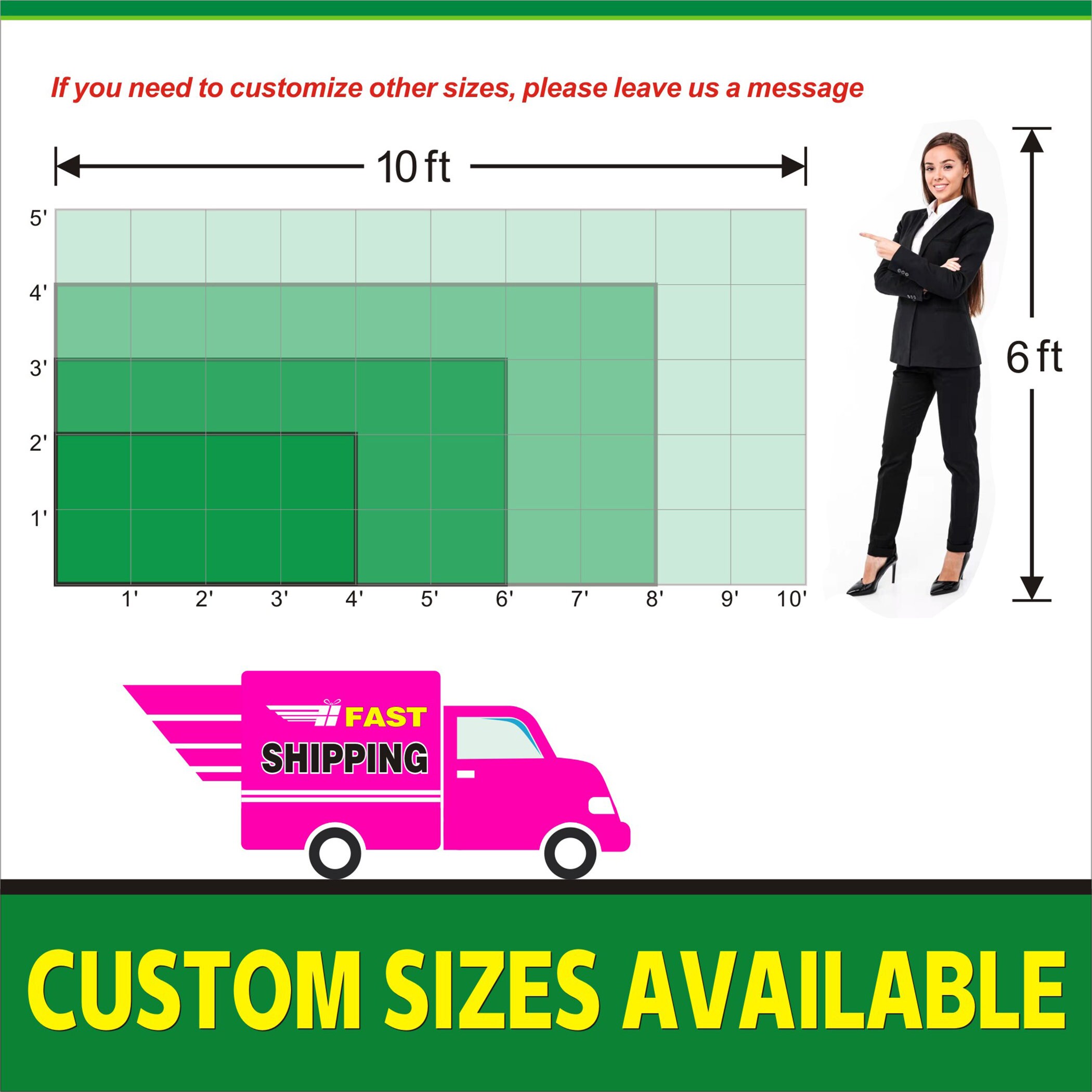 Custom Vinyl Banner, Full Color Personalized Design, Advertising, Event ...