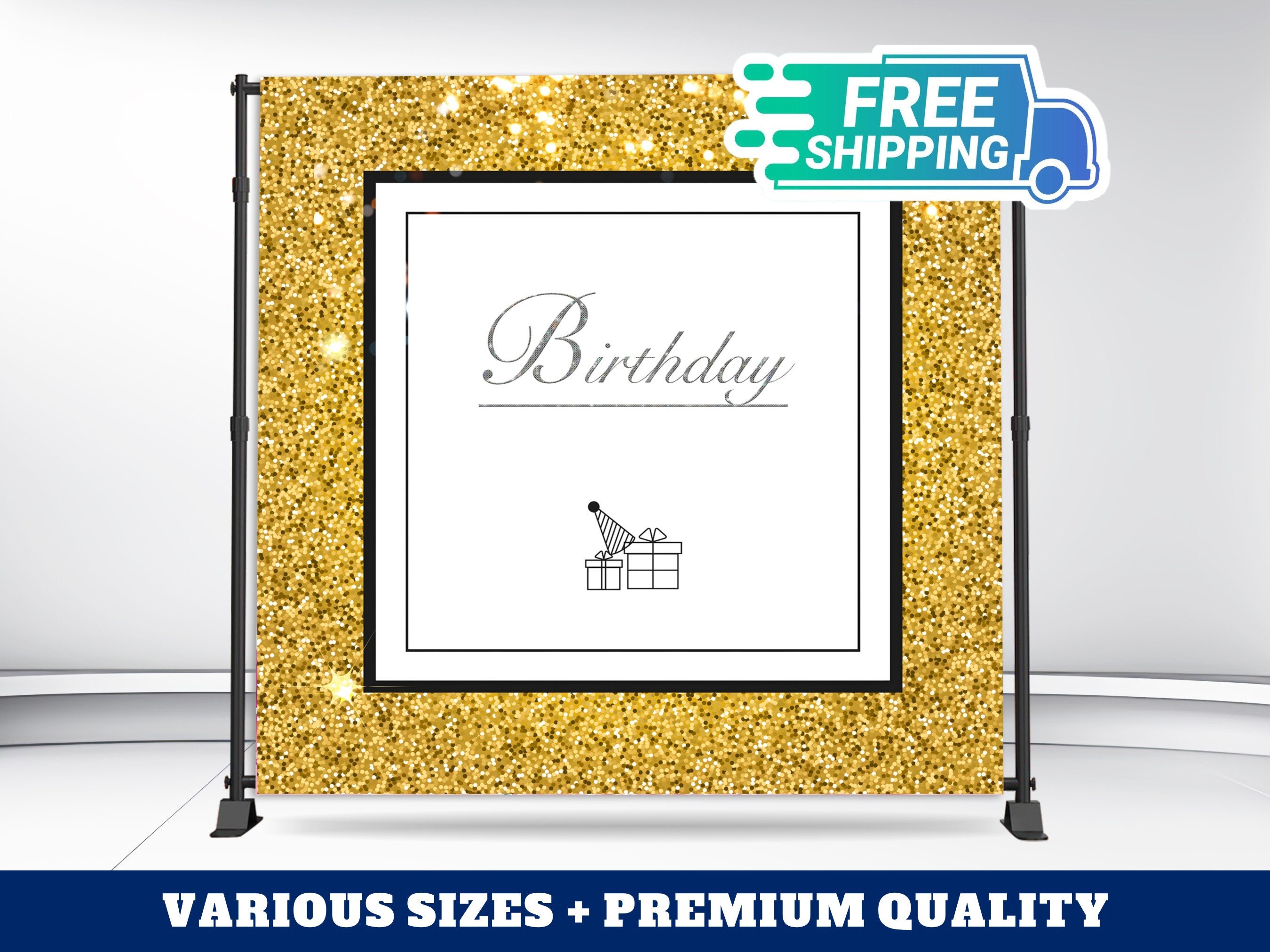 Custom Birthday Banner, Twinkle Backdrop, Twinkle Banner, Photo Booth ...