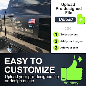 Custom Car Magnet Set of 2, Multi Size Custom Printed Auto Truck Car ...