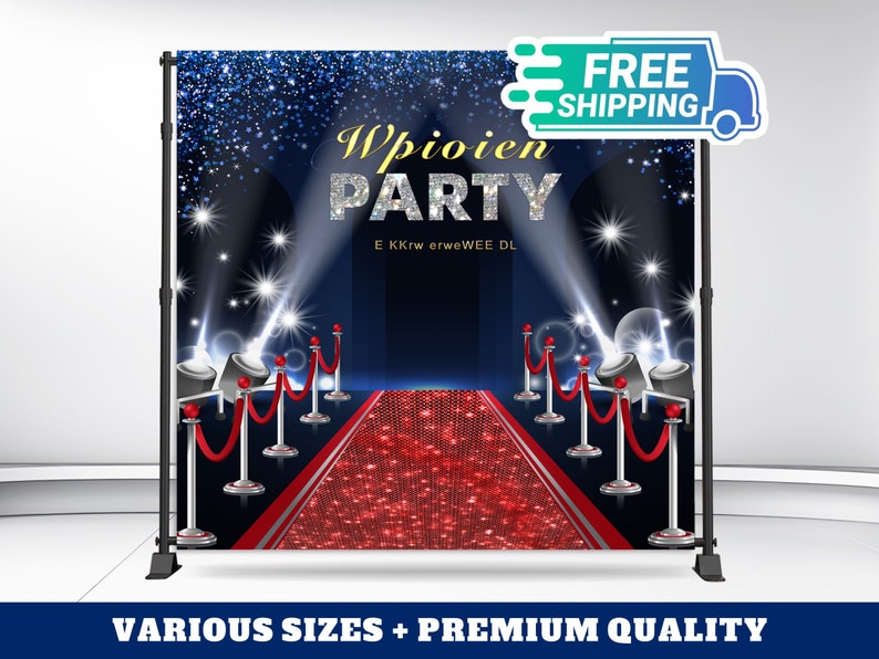 Personalized Custom Backdrop Banner, Custom Backdrop Sign,8x8 Custom ...