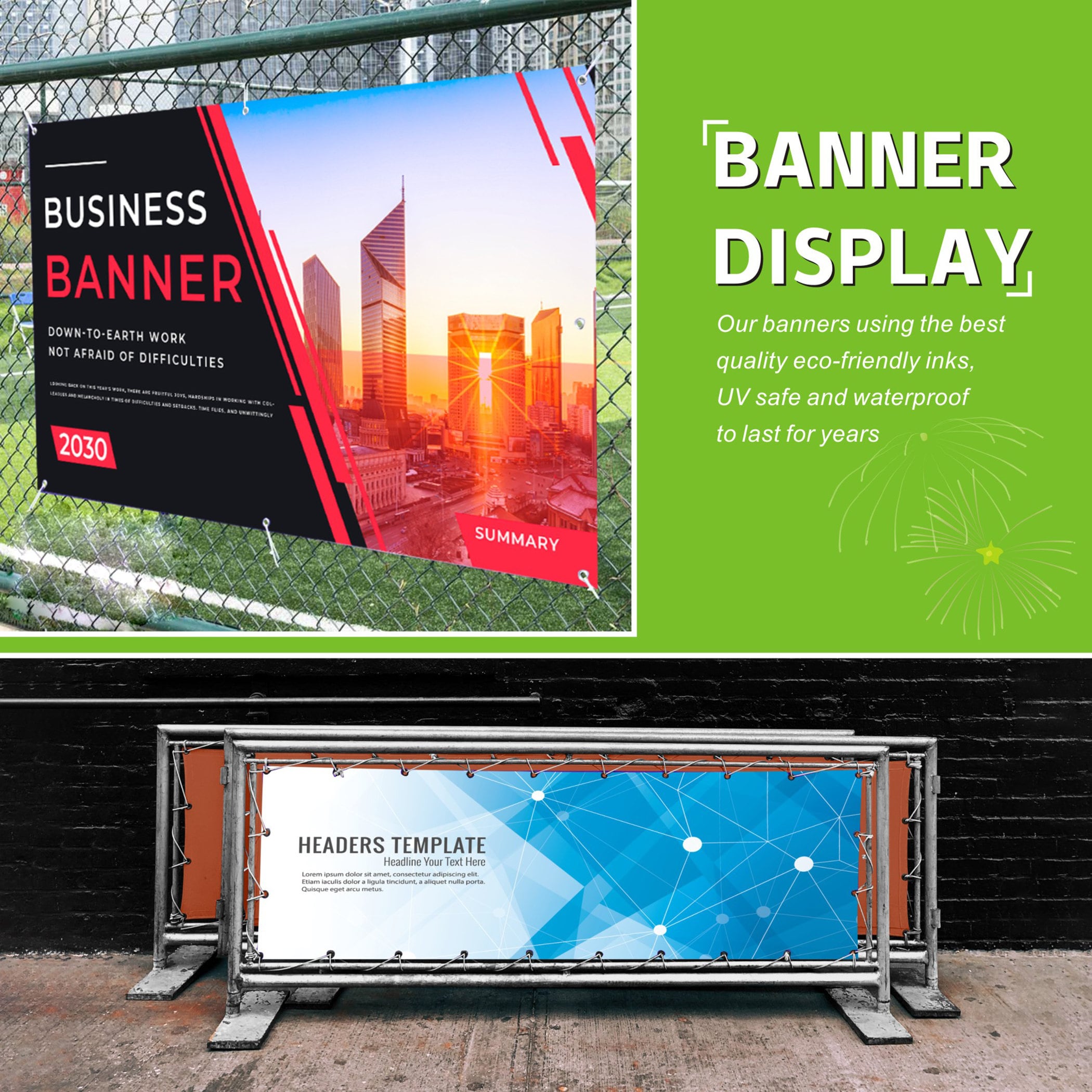 Custom Vinyl Banner, Full Color Personalized Design, Advertising, Event ...