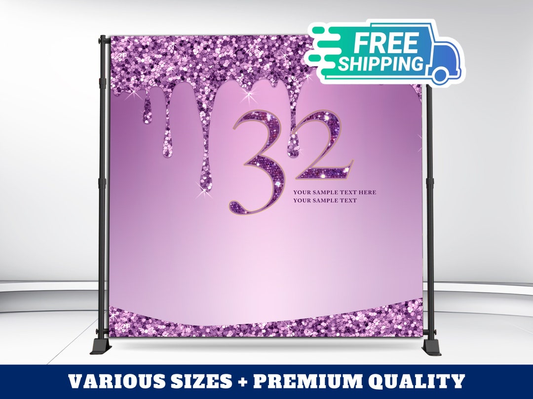 Custom Backdrop Banner | Complete Custom Design | Birthday Party Banner ...