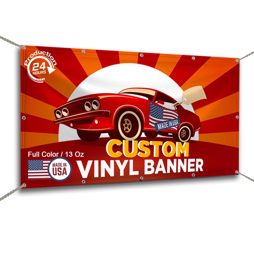 Custom Vinyl Banner, Personalized Sign Banner, Full Color Printing ...