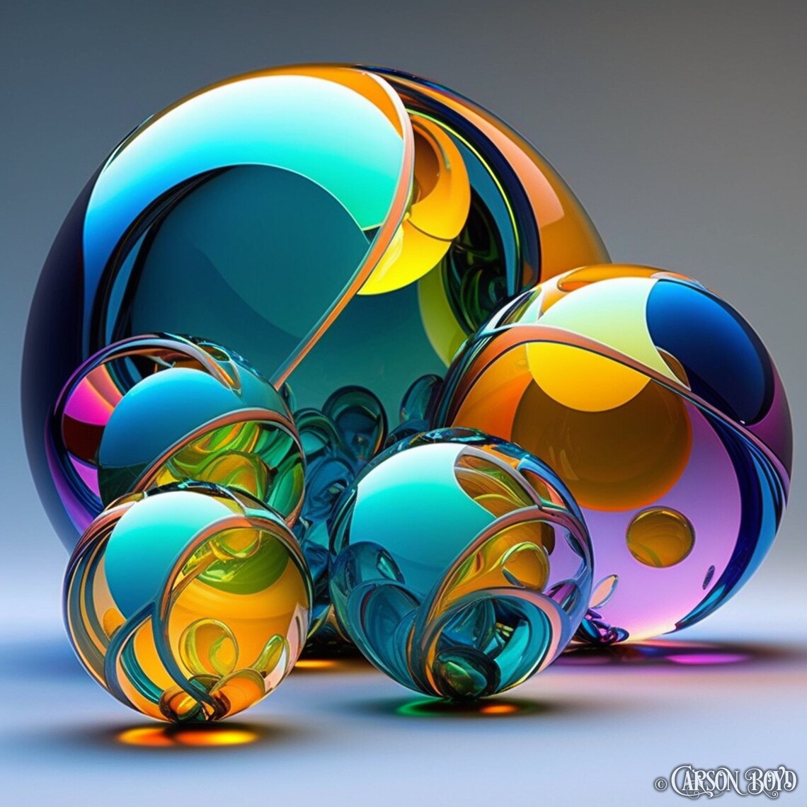 Glass Art Globes (digital) - Etsy