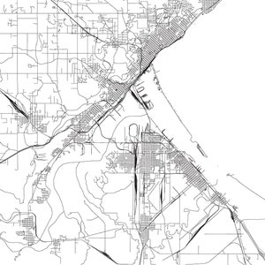 Duluth Minnesota Decorative Map, Wall Art, Printable - Etsy