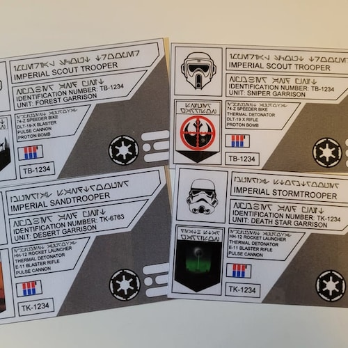 Star Wars Portrait ID Card - Etsy