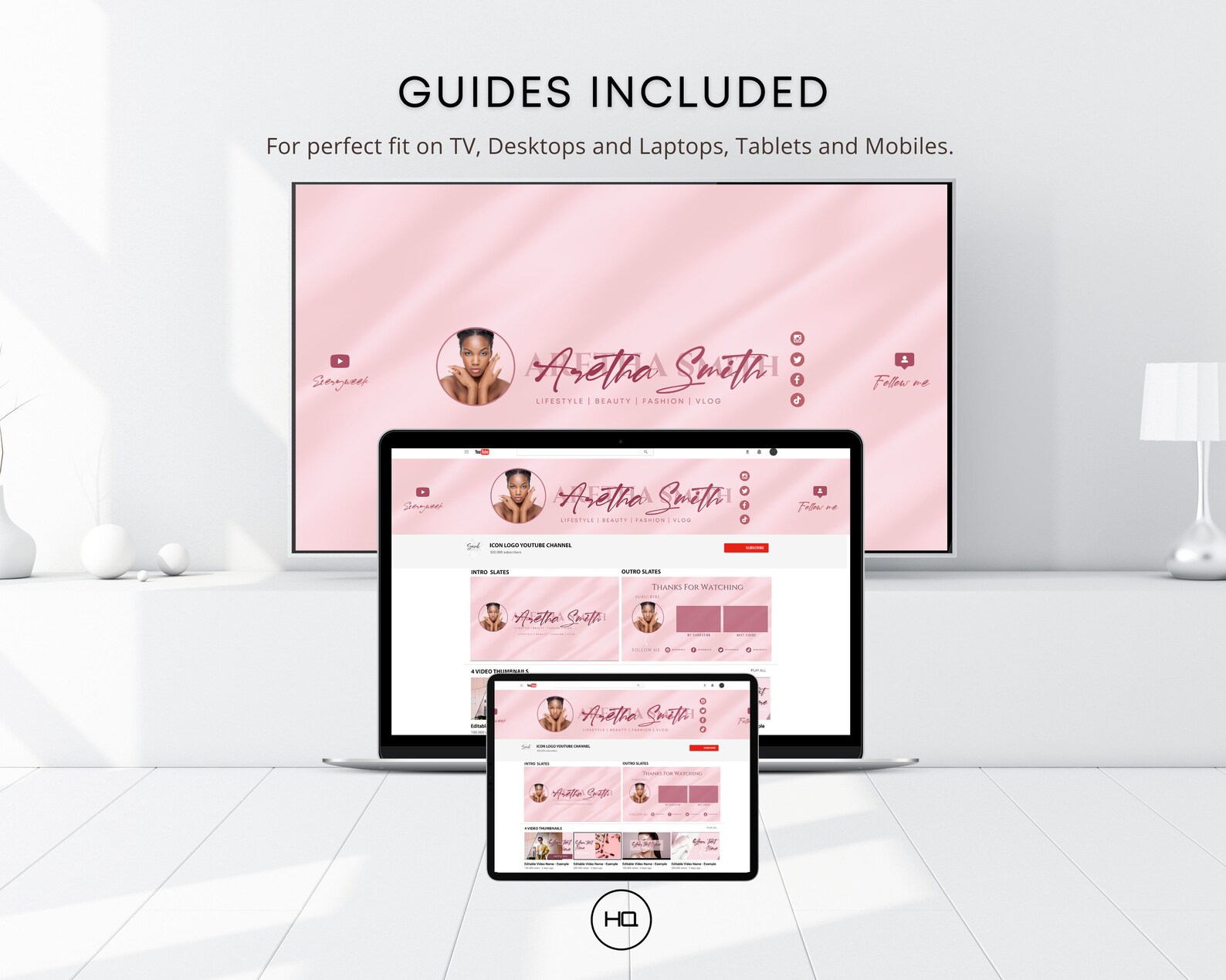 Youtube Channel Kit Youtube Banner Intro Outro Video - Etsy