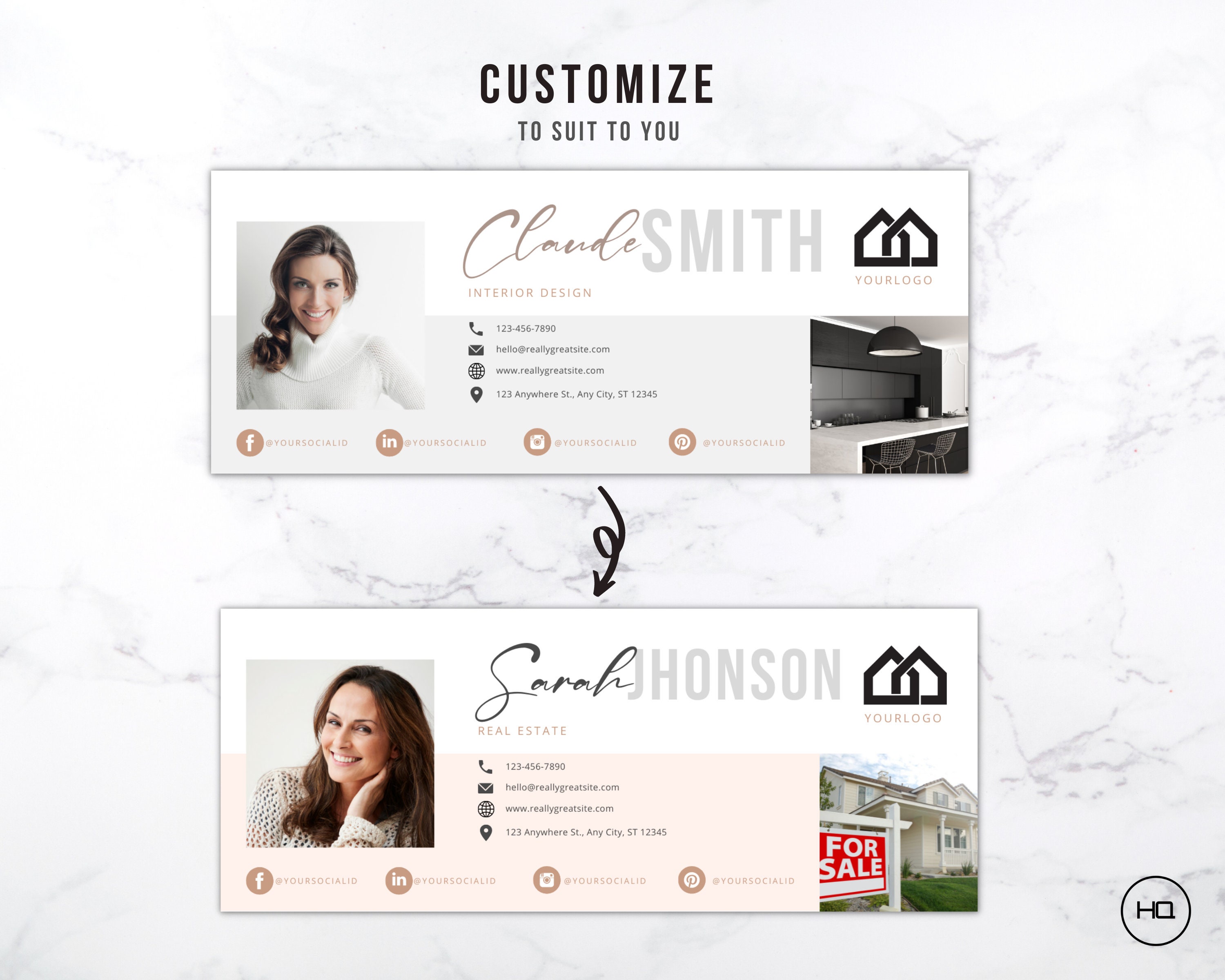Email Signature Template Logo | Signature Design and Email Template ...