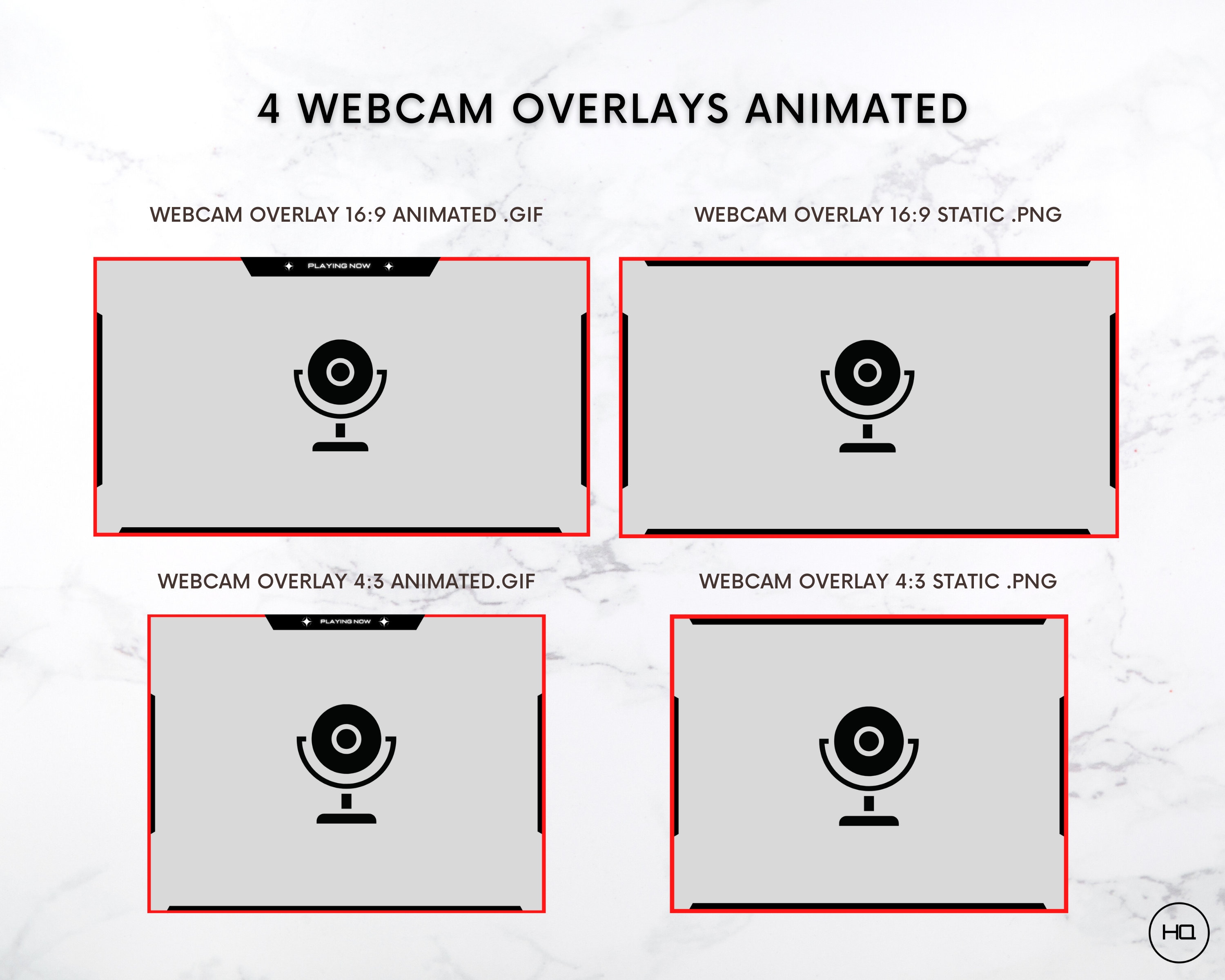 Twitch Overlay Package Red Edition Twitch Transition Overlays Animated ...