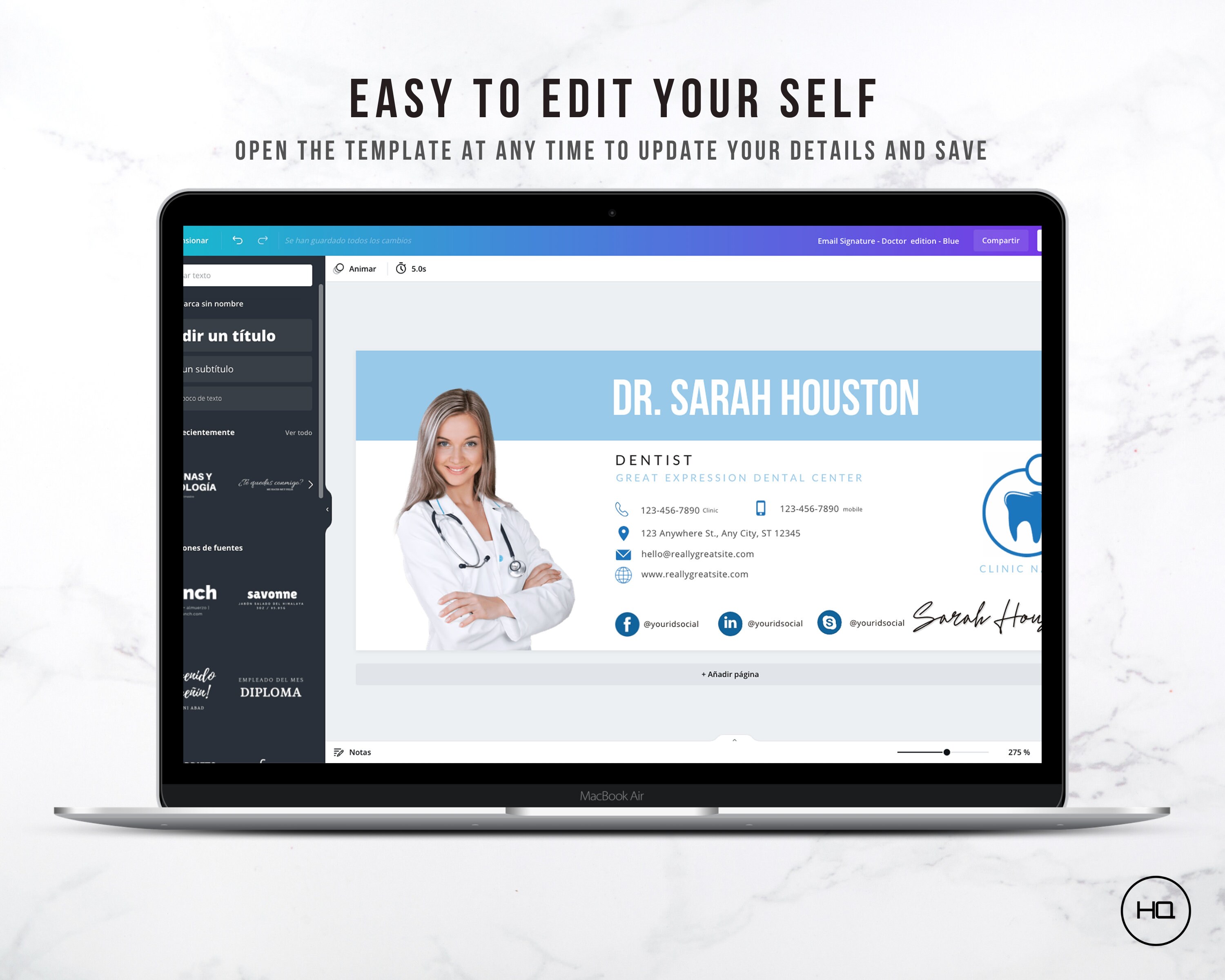 Email Signature Template Doctor Edition | Signature Design and Email ...
