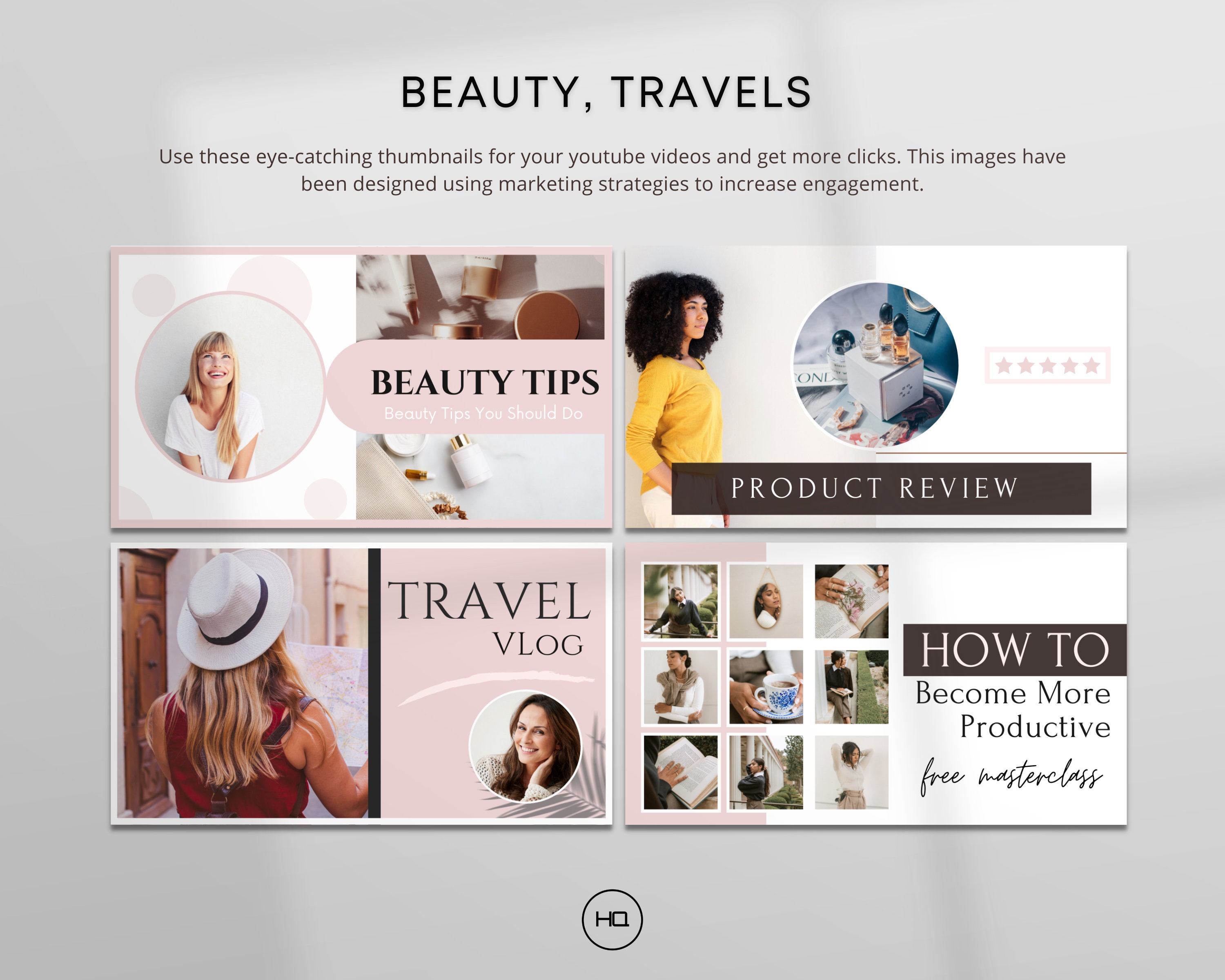 Youtube Thumbnail Kit | 20 Personalized Thumbnail Templates | Youtube ...