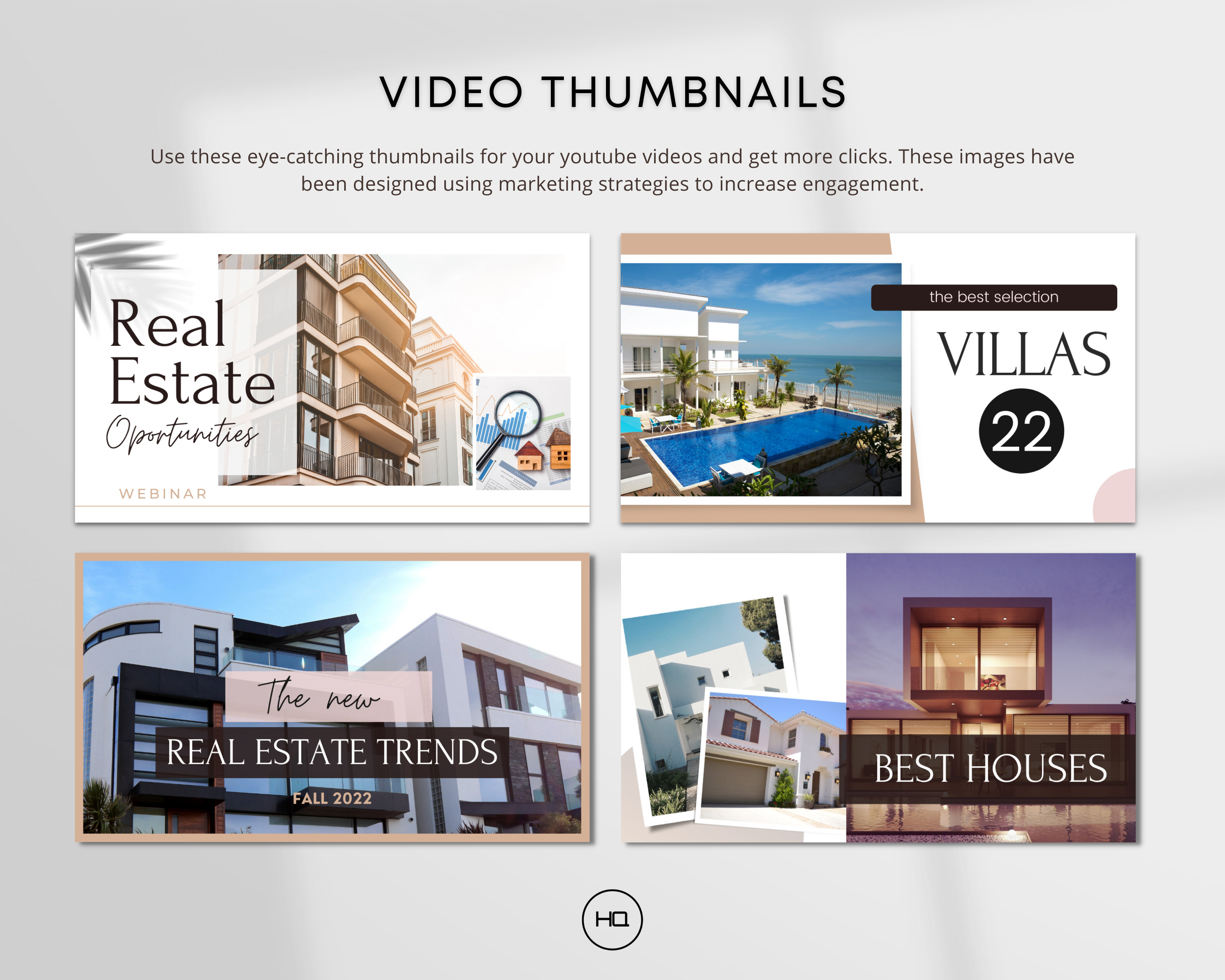 Youtube Channel Kit Real Estate | Youtube Banner, Intro, Outro, Video ...