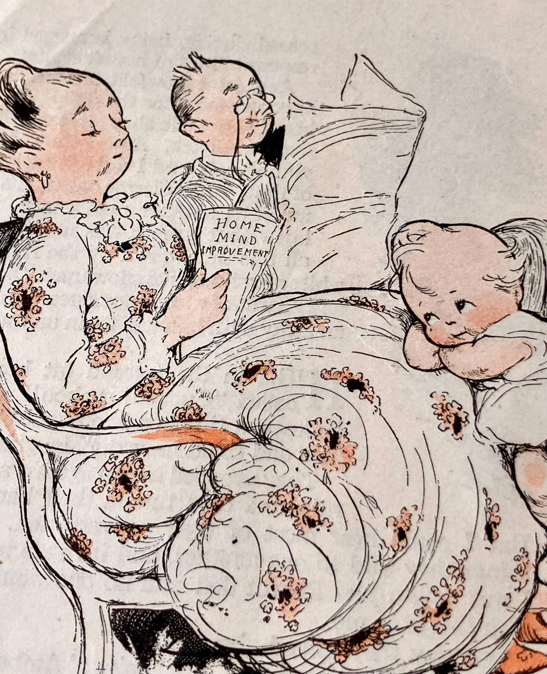 KEWPIEVILLE COMIC STRIP by Rose Oneill. Full Page approx. 14 X 10.5 ...