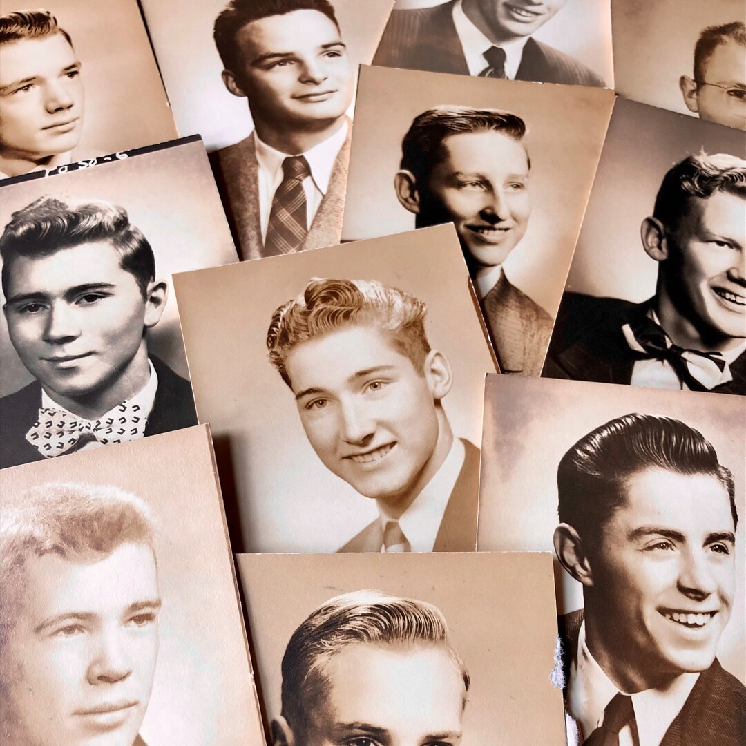 13 GRADUATION PORTRAITS. Sold as a Lot. Fabulous Pictures of Young Men ...