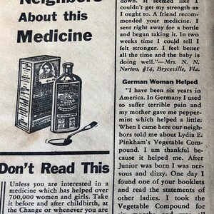 LYDIA PINKHAMS MEDICINE Pamphlet. Wonderful Illustrations From Around ...