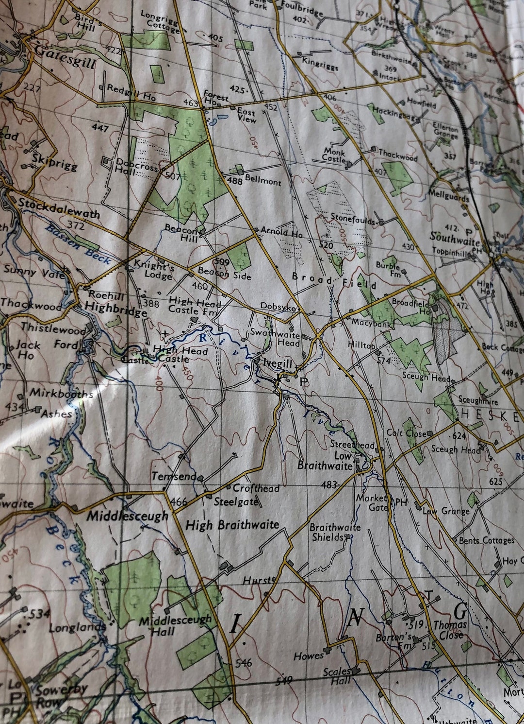 PENRITH ORDNANCE SURVEY Map Great Britain Dated 1955. Cloth - Etsy