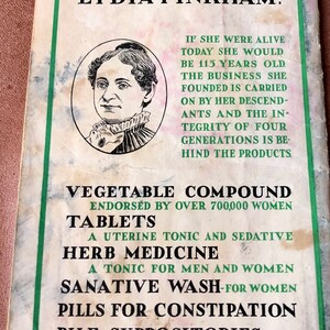 LYDIA PINKHAMS MEDICINE Pamphlet. Wonderful Illustrations From Around ...