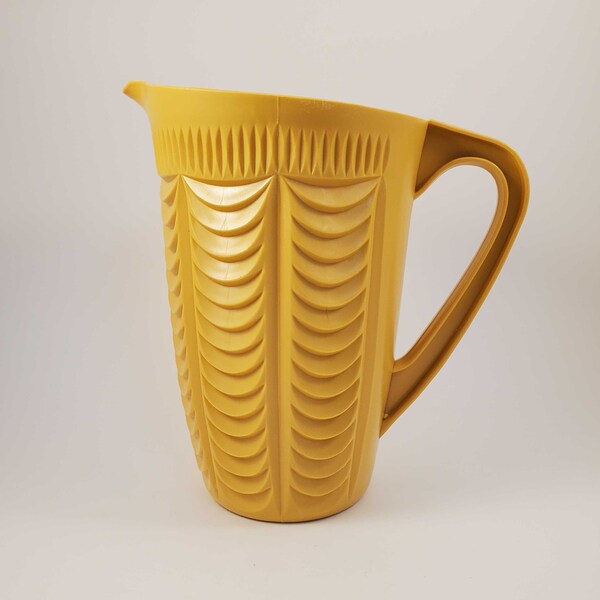 Yellow Ware Pitcher - Etsy