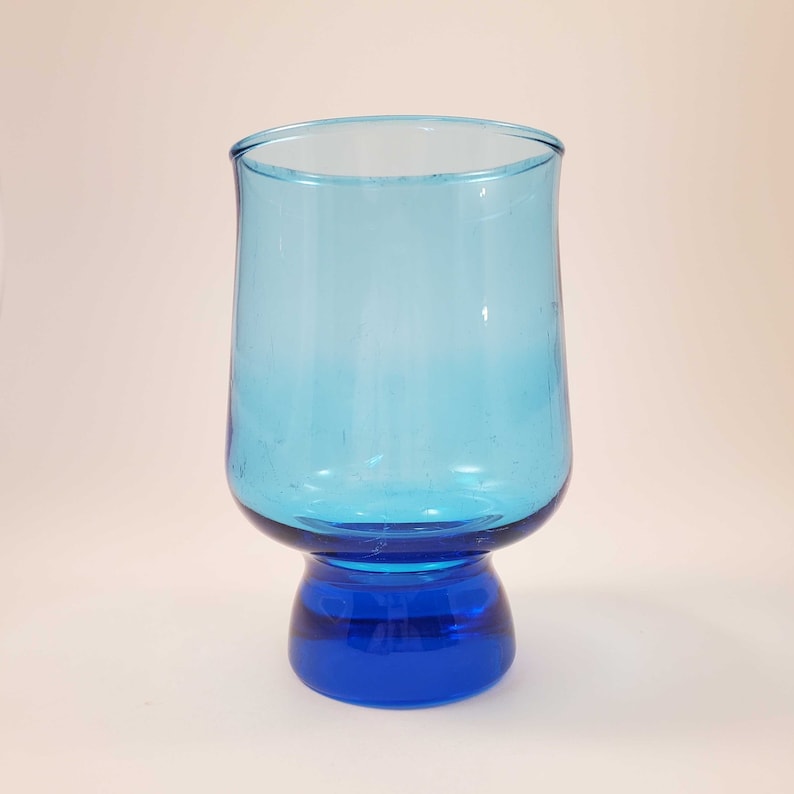 Vintage Anchor Hocking Tivoli Blue Glass - Etsy
