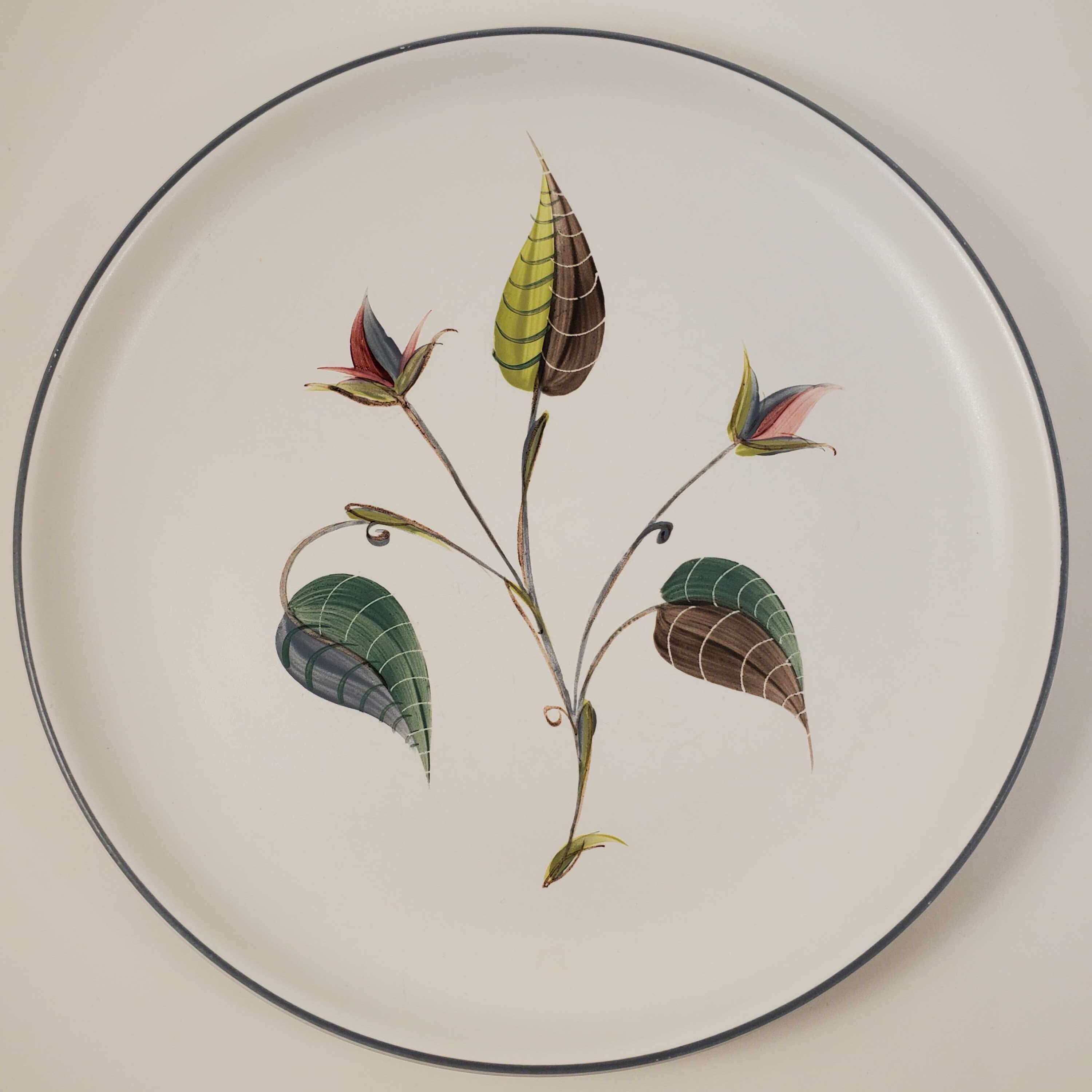MCM Spring Leaf Denby Stonewear Plate Made in England Set of - Etsy