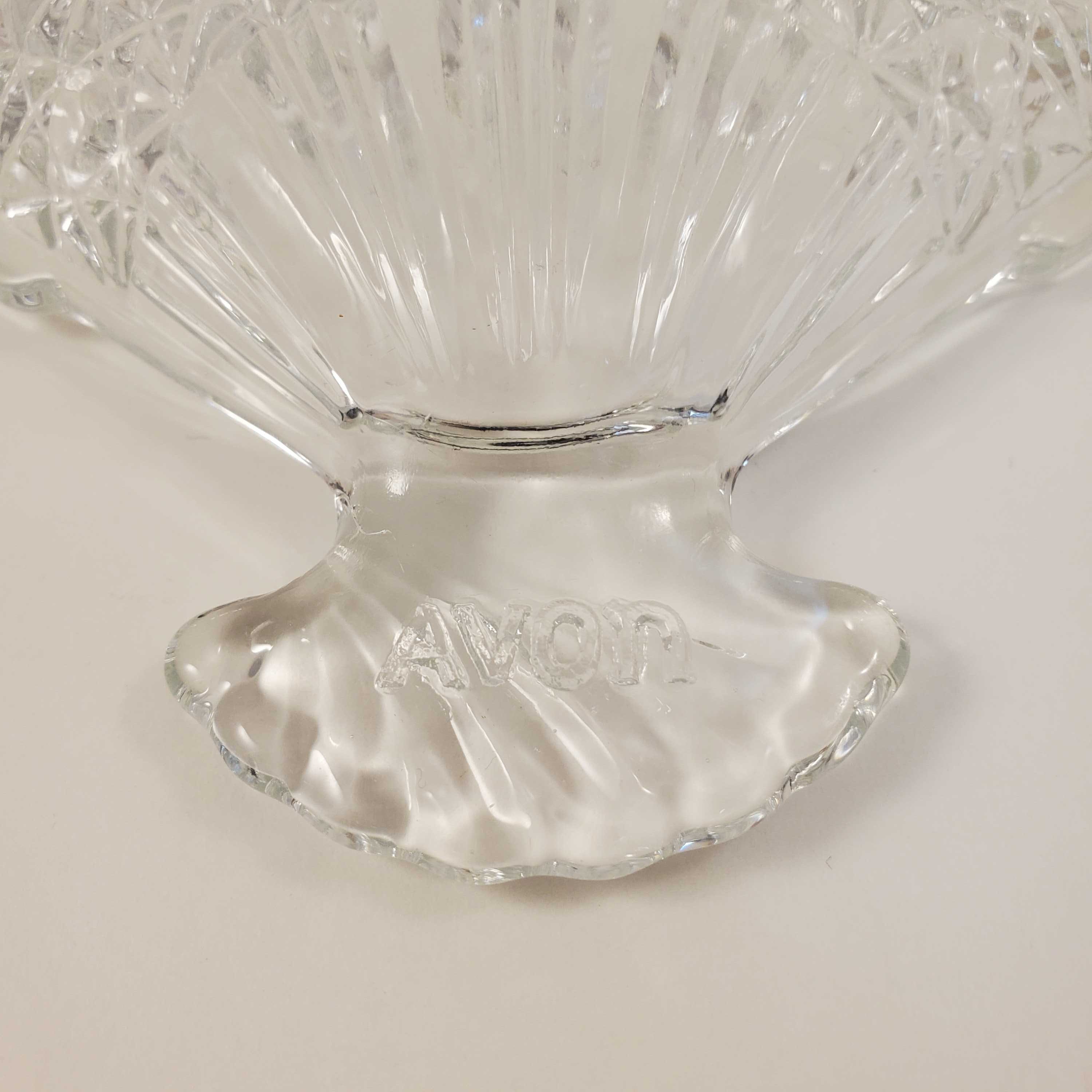 Vintage Avon Pressed Glass Fan Trinket Dish - Etsy