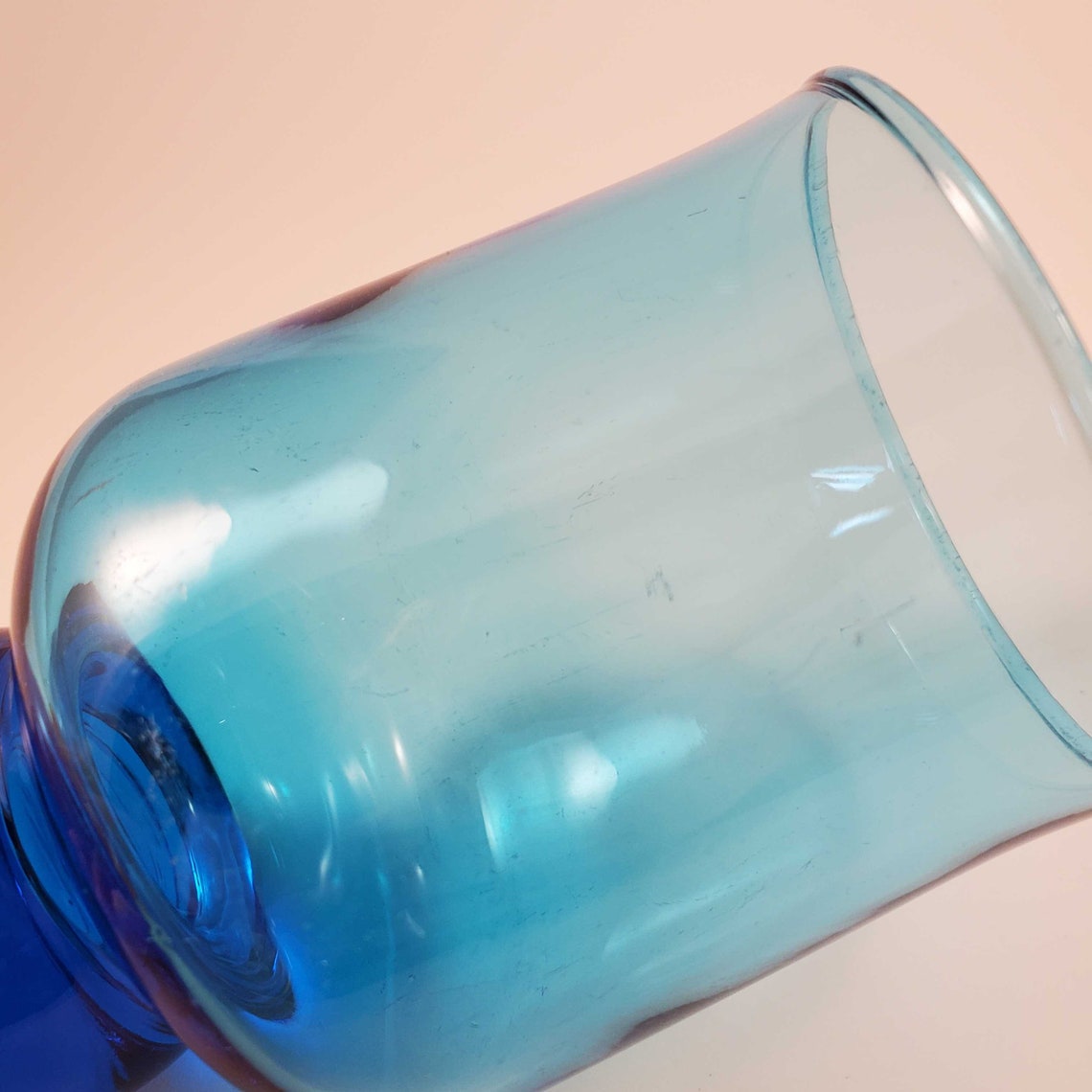 Vintage Anchor Hocking Tivoli Blue Glass - Etsy