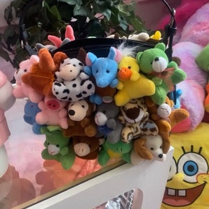 Mini Stuffed Animal Shoulder Bag - Etsy