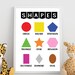 Educational Preschool Posters / Preschool Shapes Print Wall Art ...