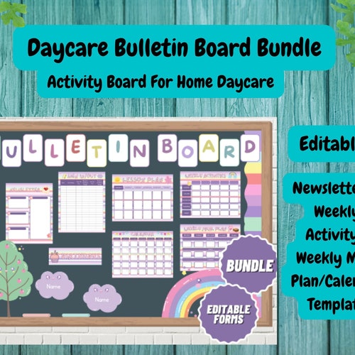Daycare Bulletin Board Bundle / Activity Board for Home - Etsy