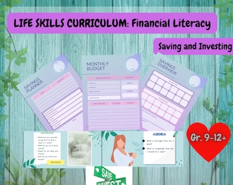 Financial Literacy Curriculum Printable - Etsy