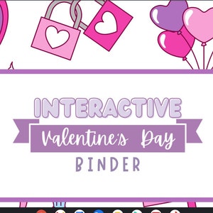 Digital INTERACTIVE VALENTINE PRESCHOOL Learning Binder/ Great for ...