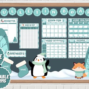 Winter Theme Bulletin Board Printable / Celebrate the Winters in ...