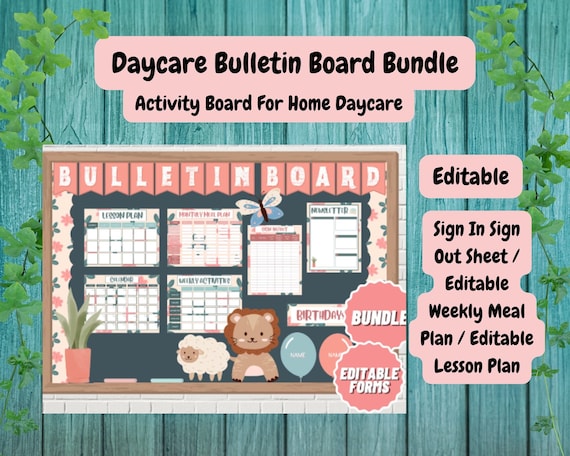Daycare Bulletin Board Bundle / Activity Board for Home | Etsy