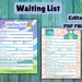 Daycare Waiting List / Wait List Request Form / Editable & Fillable PDF ...