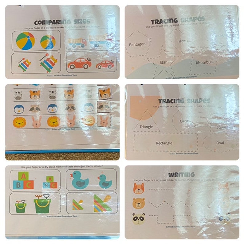 Interactive Preschool Learning Binder - Etsy