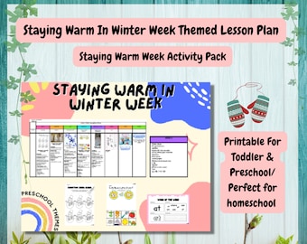 Toddler Winter Lesson Plan - Etsy
