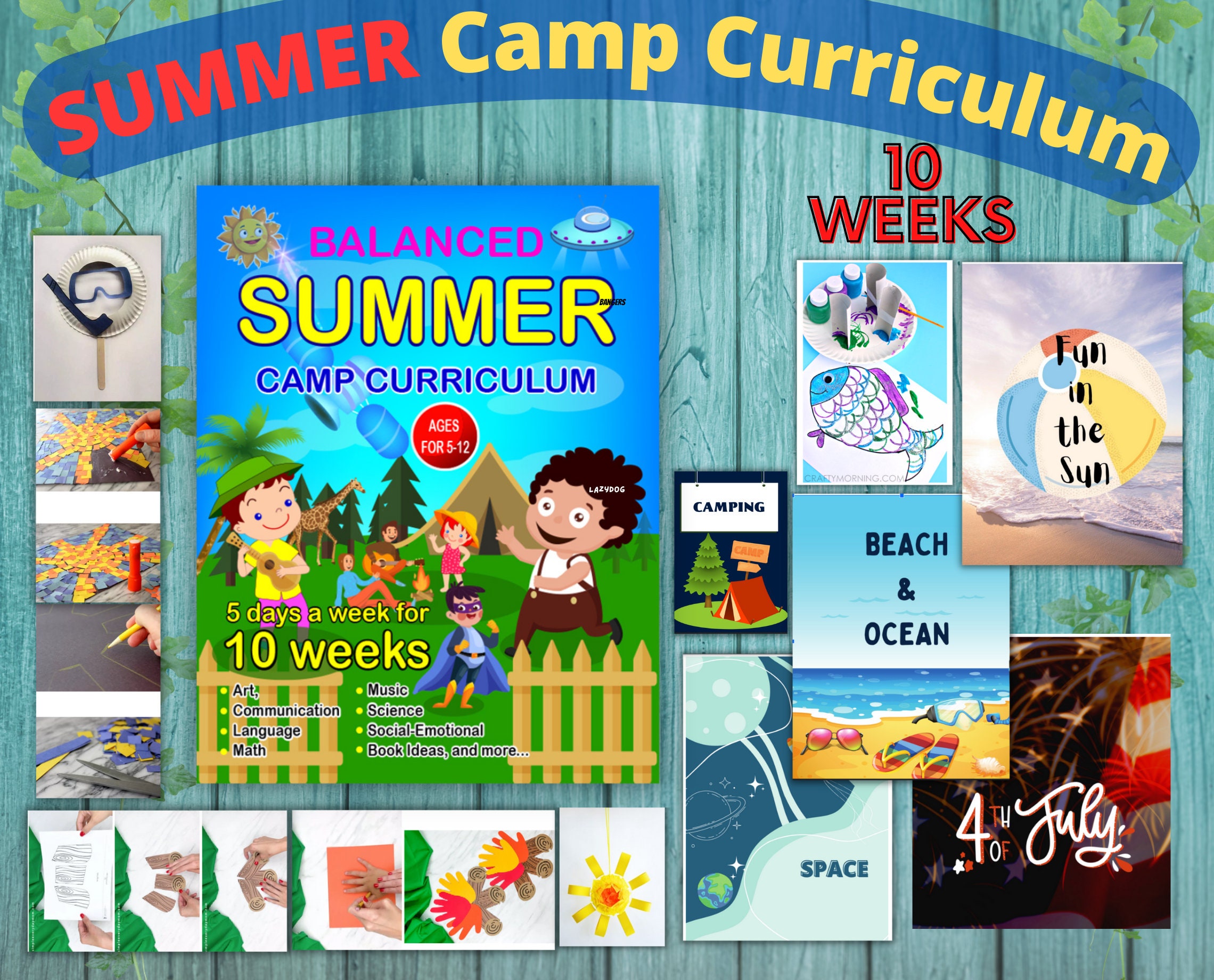 Summer Camp Curriculum: 10-week Activity Guide (ages 5-12) - Etsy